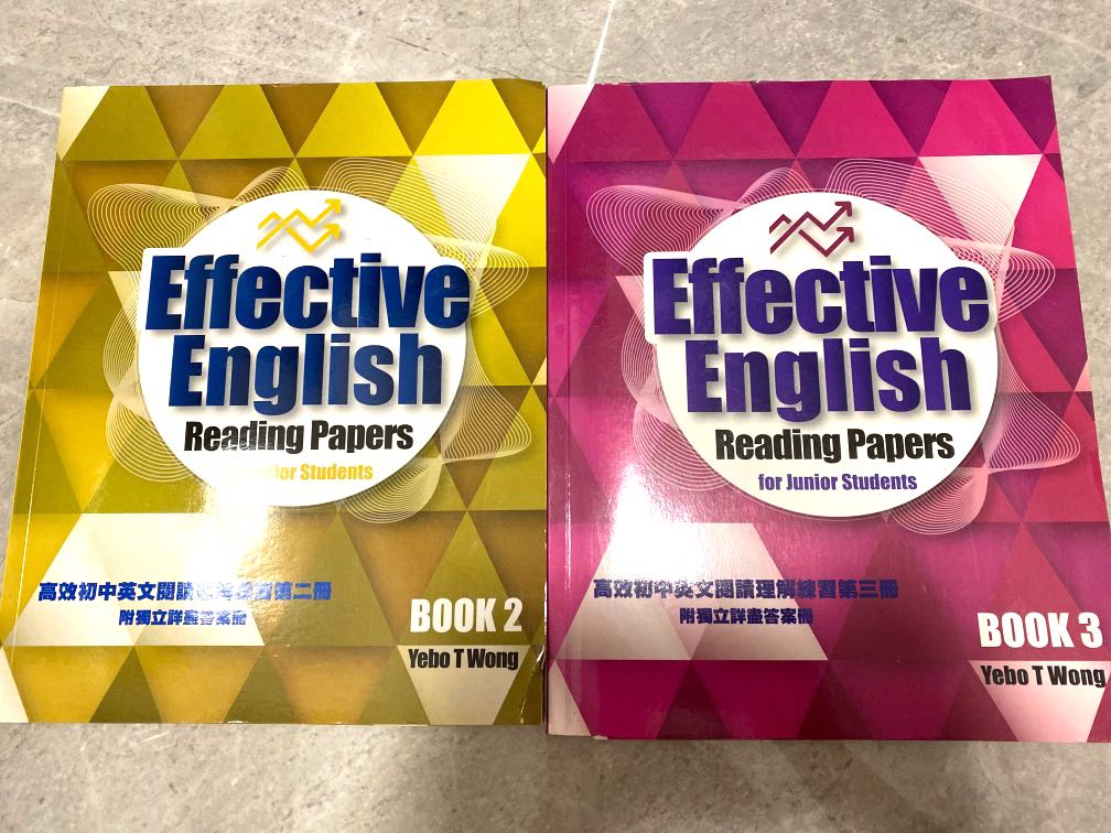 Effective English reading papers for junior students book 2, 3, 興趣及遊戲 ...