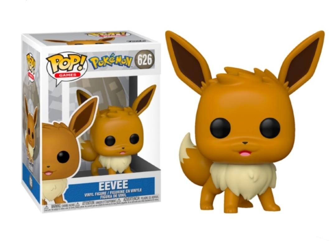 Funko Pop! Games: Pokemon - Eevee /Mewtwo/Grumpy Pikachu/Eevee(Standing ...