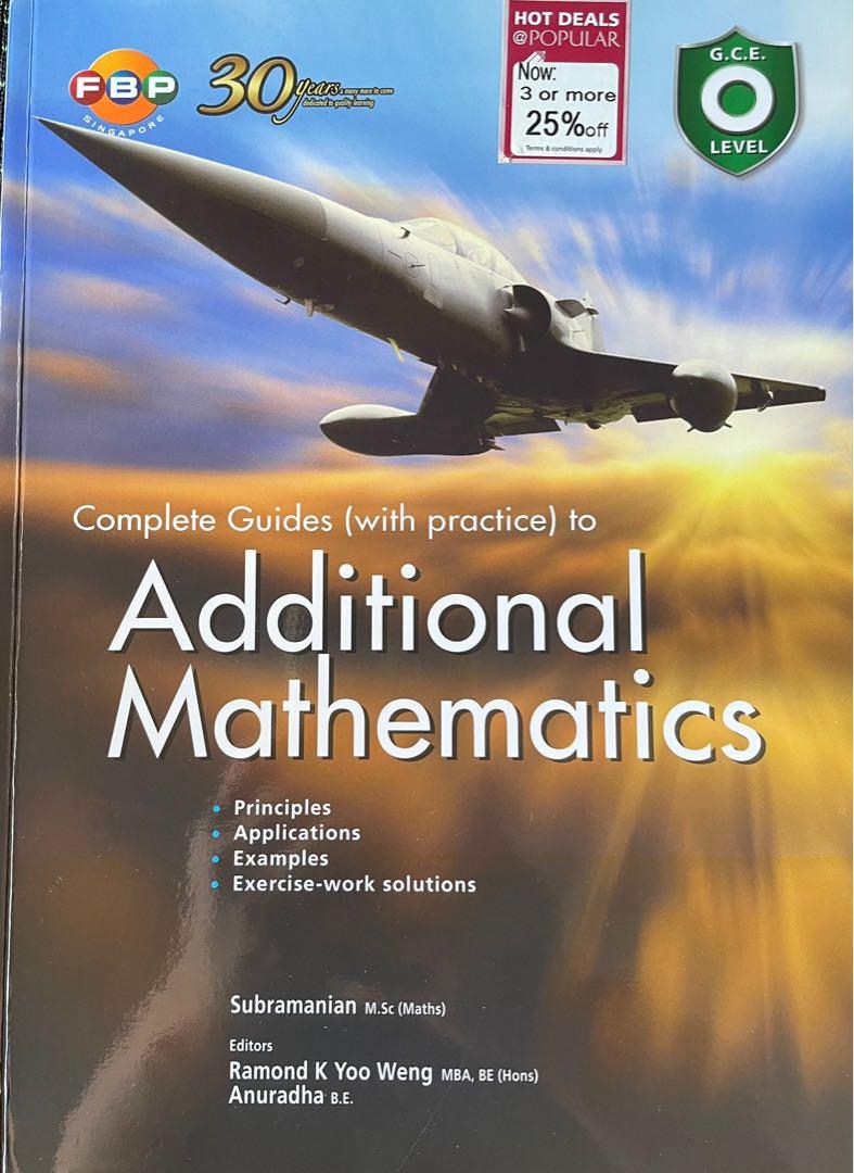 GCE O Levels Additional Maths, Hobbies & Toys, Books & Magazines ...
