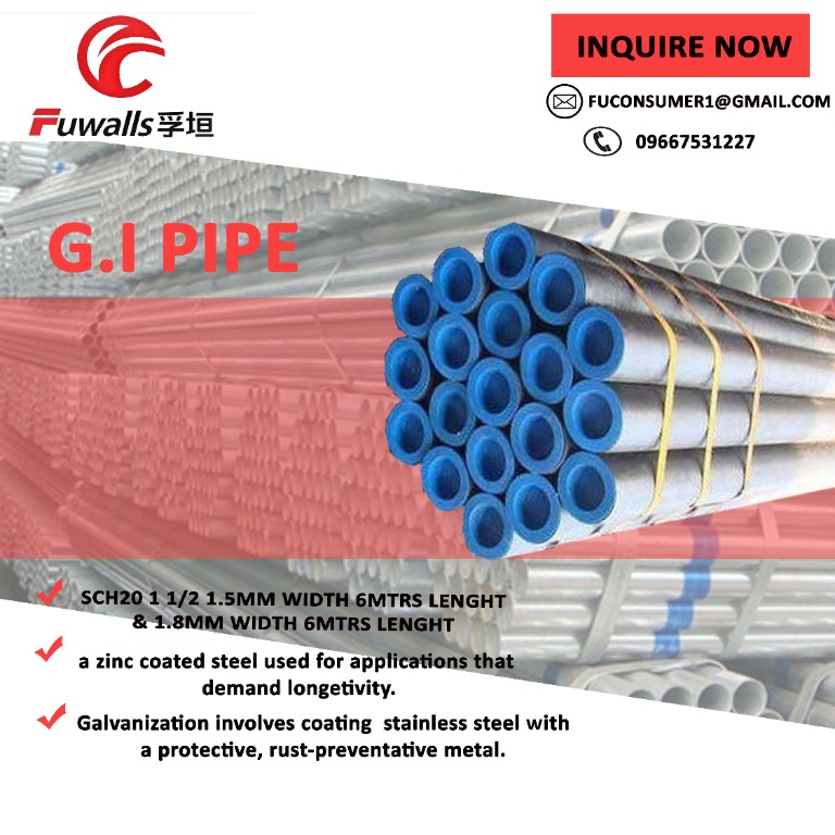 G.I PIPE SCH20, Commercial & Industrial, Construction & Building ...