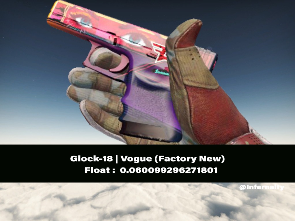 Glock-18 Vogue FN CSGO SKINS KNIVES, Video Gaming, Gaming Accessories ...