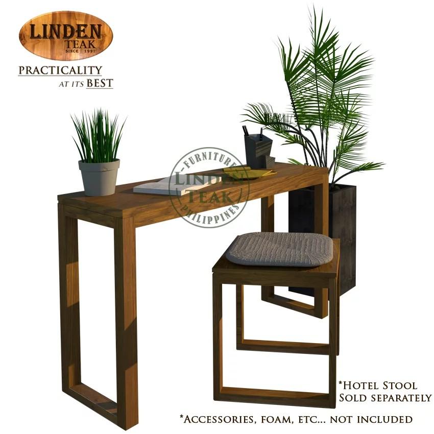 Handcrafted Solid Teak Wood Hotel Console Table without Shelf Furniture ...