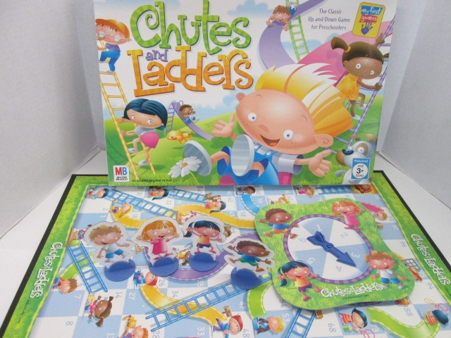 HASBRO GAMING Chutes and Ladders Educational Board Game Time for Us ...