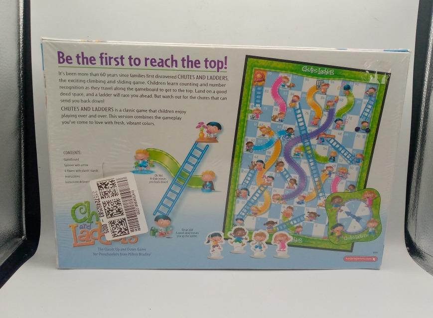 HASBRO GAMING Chutes and Ladders Educational Board Game Time for Us ...