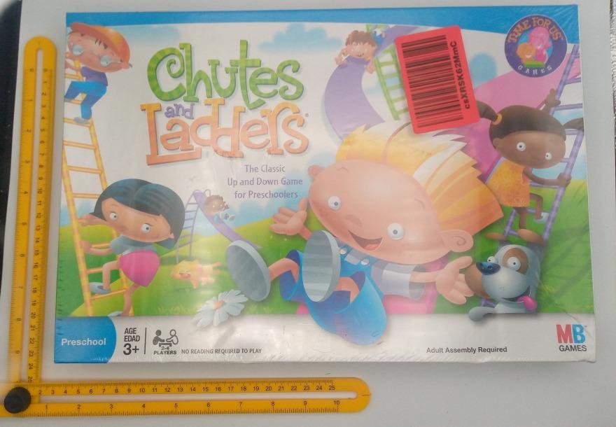 HASBRO GAMING Chutes and Ladders Educational Board Game Time for Us ...