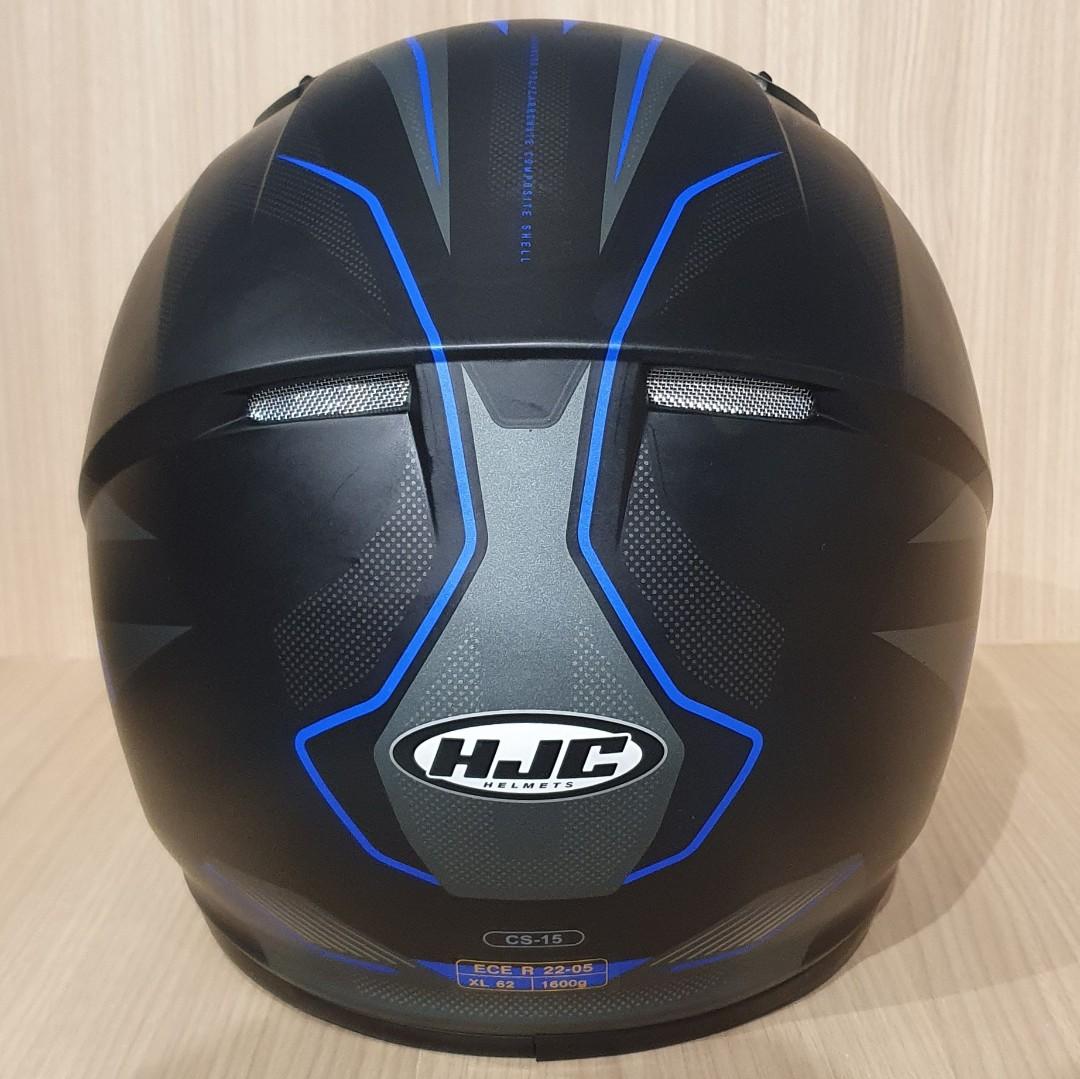 HJC CS-15 Helmet (Blue design), Motorcycles, Motorcycle Accessories on ...