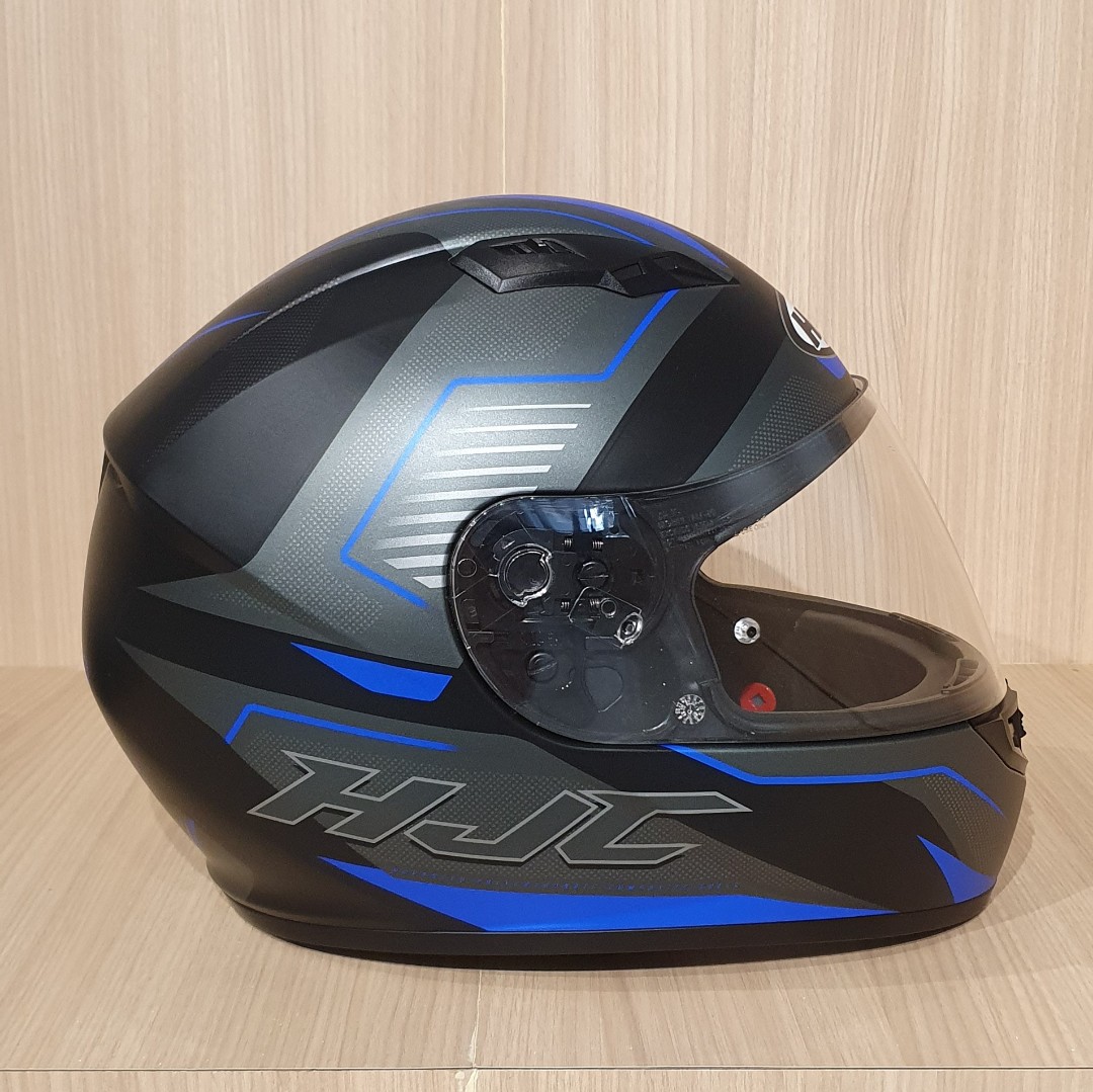 HJC CS-15 Helmet (Blue design), Motorcycles, Motorcycle Accessories on ...