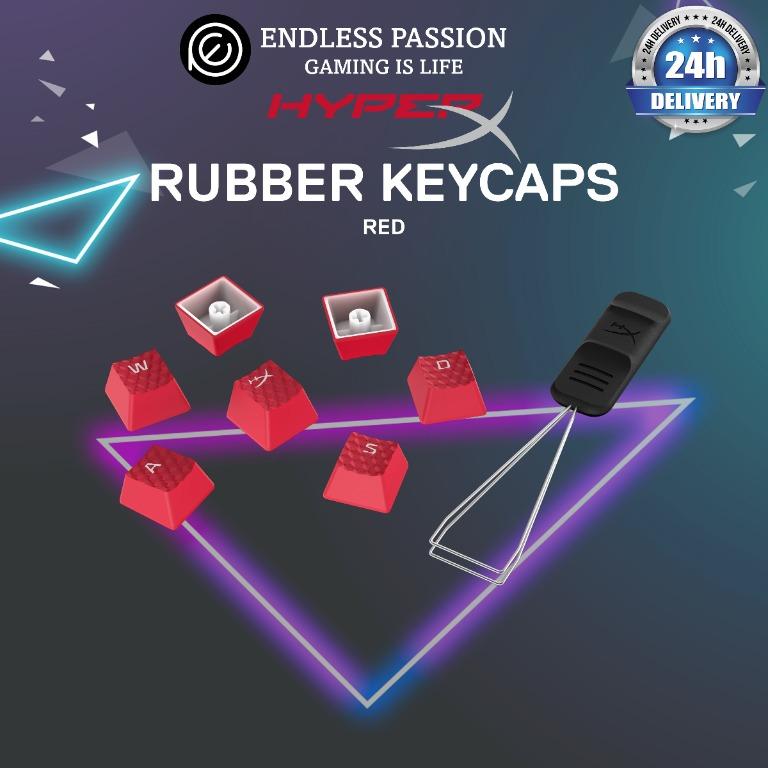 HyperX Rubber Keycaps (Red / Blue / Pink), Computers & Tech, Parts ...