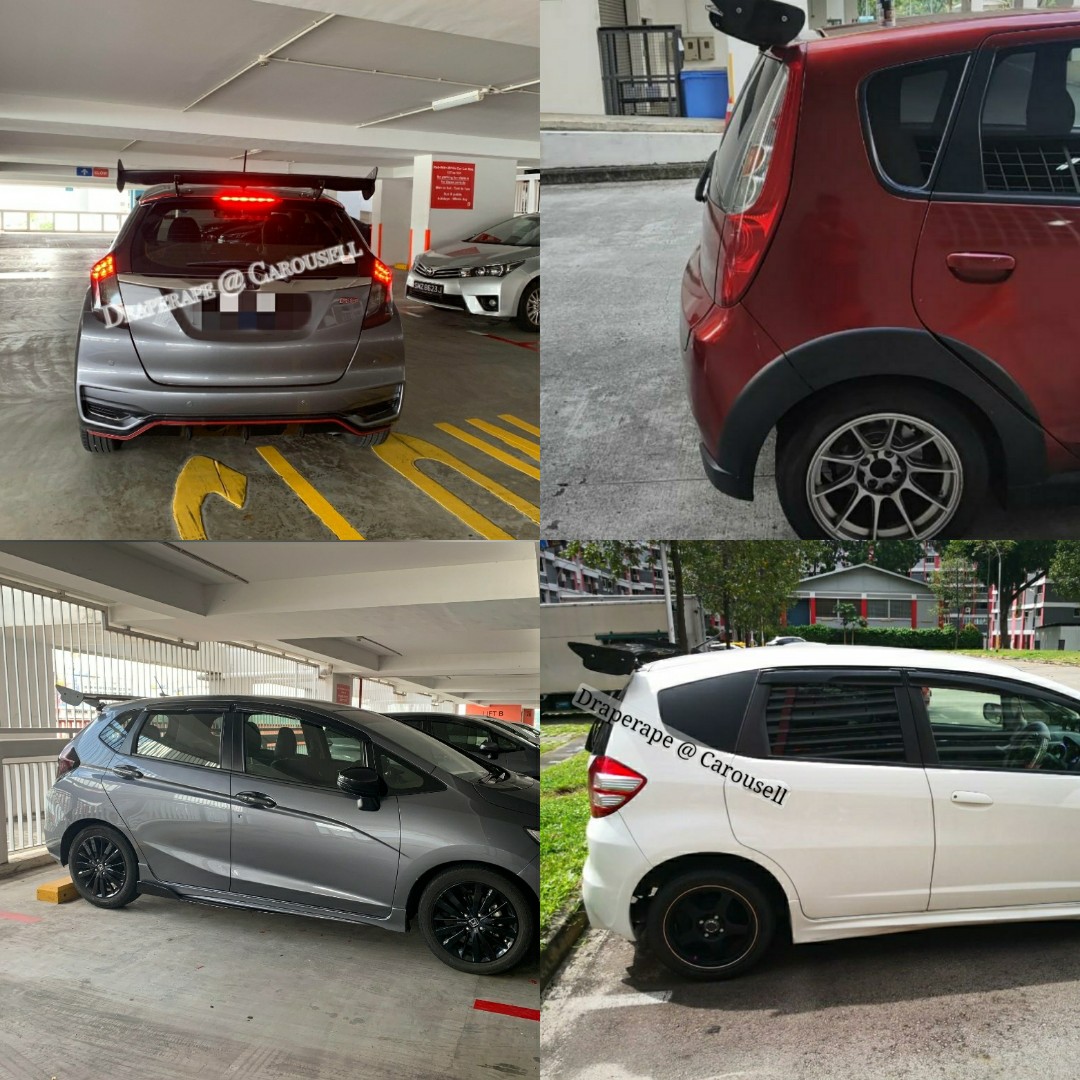 J's Racing GT Wing in Real Carbon Fiber or Base Paint for Honda Jazz ...