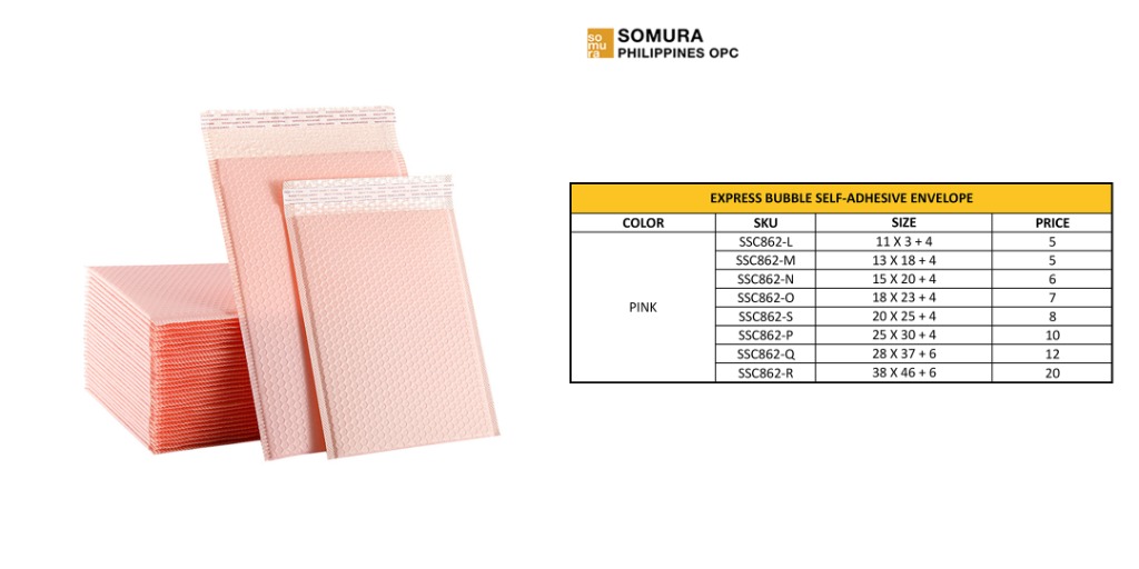 Light Pink Express Bubble Bag Film Envelope Bag Self-Adhesive Logistics ...