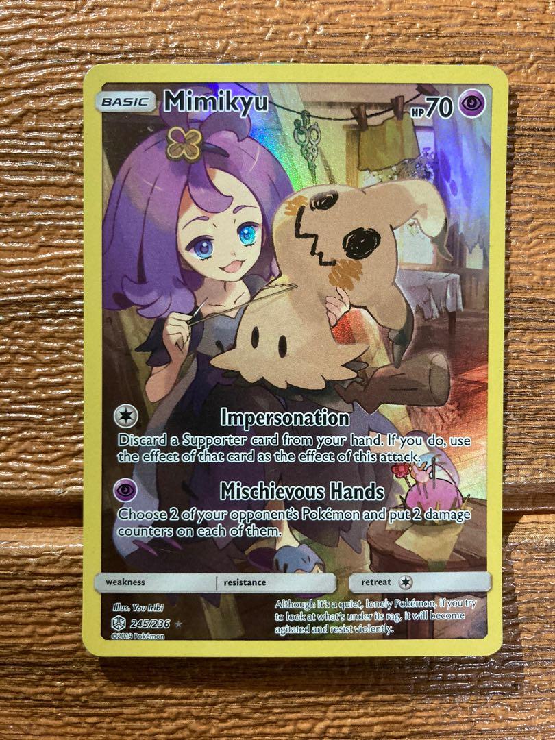 Mimikyu - Ultra Rare Vintage - Full Art - Cosmic Eclipse - Pokemon ...