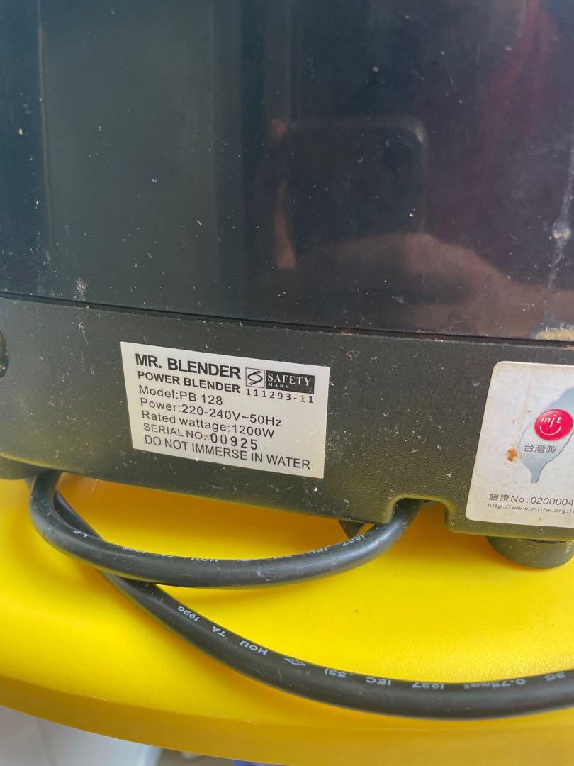 Mr. Blender Commercial pro standard 1200W, TV & Home Appliances ...