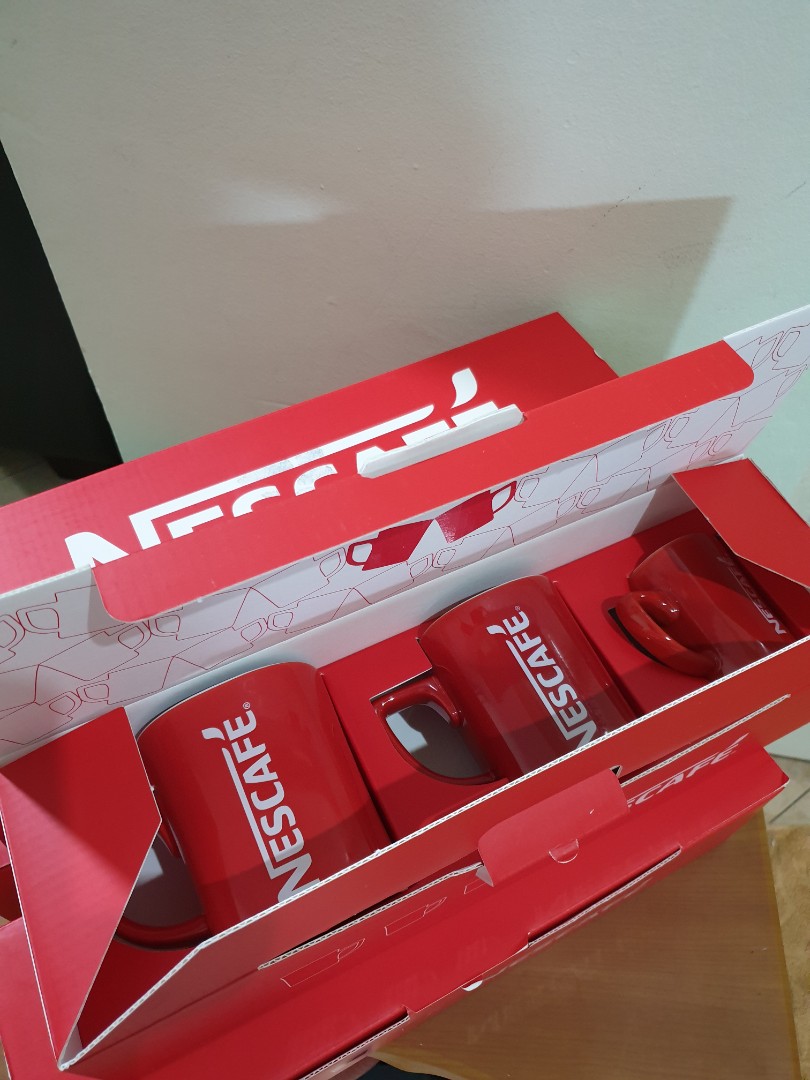 Nescafe Mug Set / Coffee Cup (Collector's Edition)(4 sets), Furniture ...