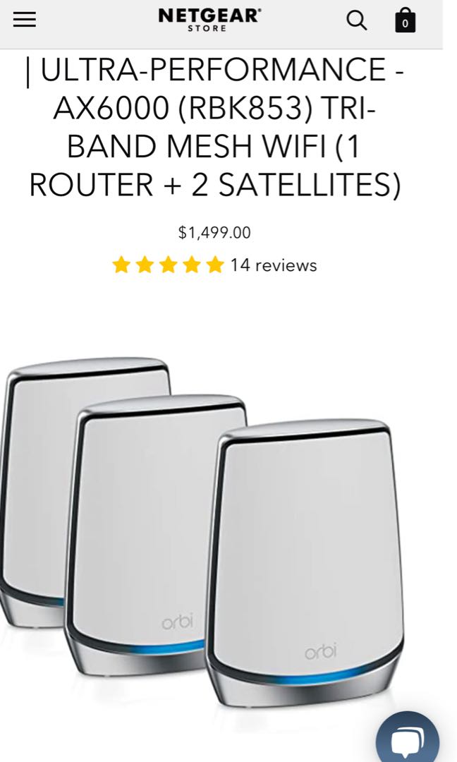 Netgear Orbi Wifi 6 Mesh Router And 2 Satellites Computers And Tech Parts