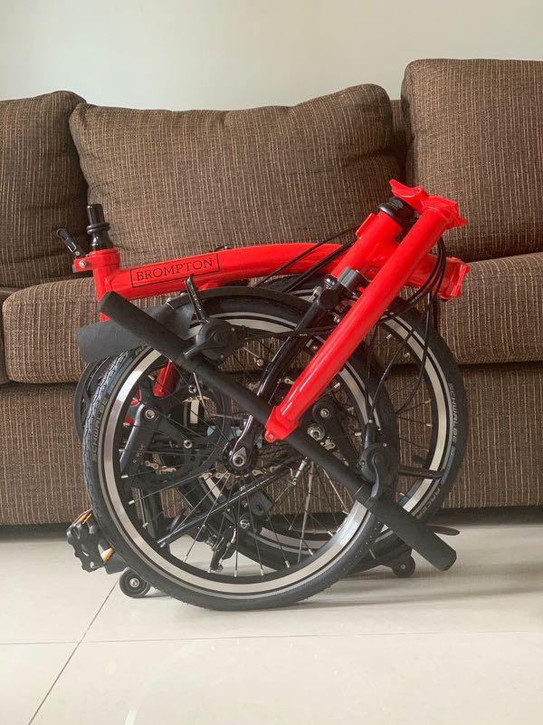 Brand New In Box Brompton Superlight Titanium Rocket Red Black Edition ...