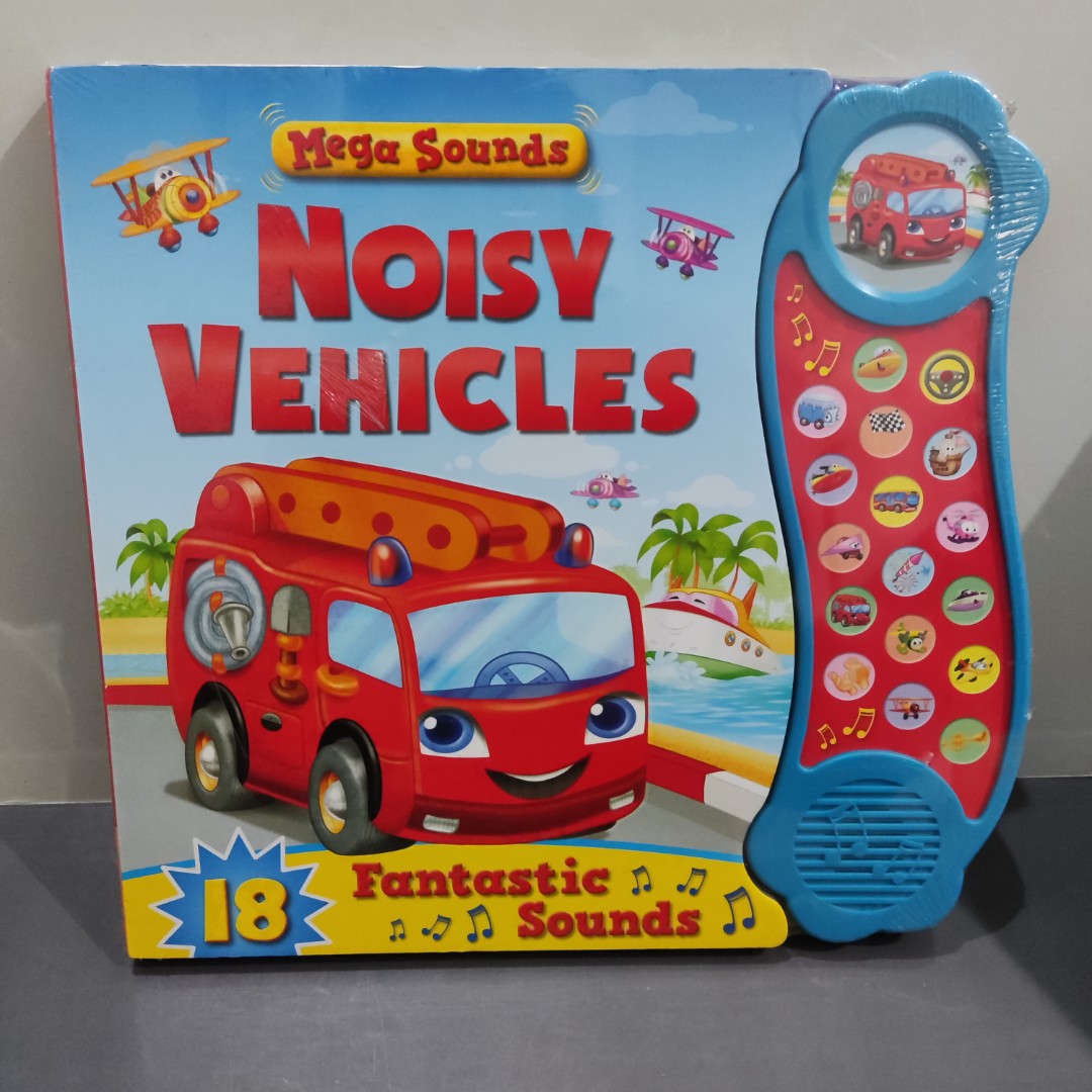 NEW Sound Book Mega Sounds Noisy Vehicles 18 funtastic sounds murah ...