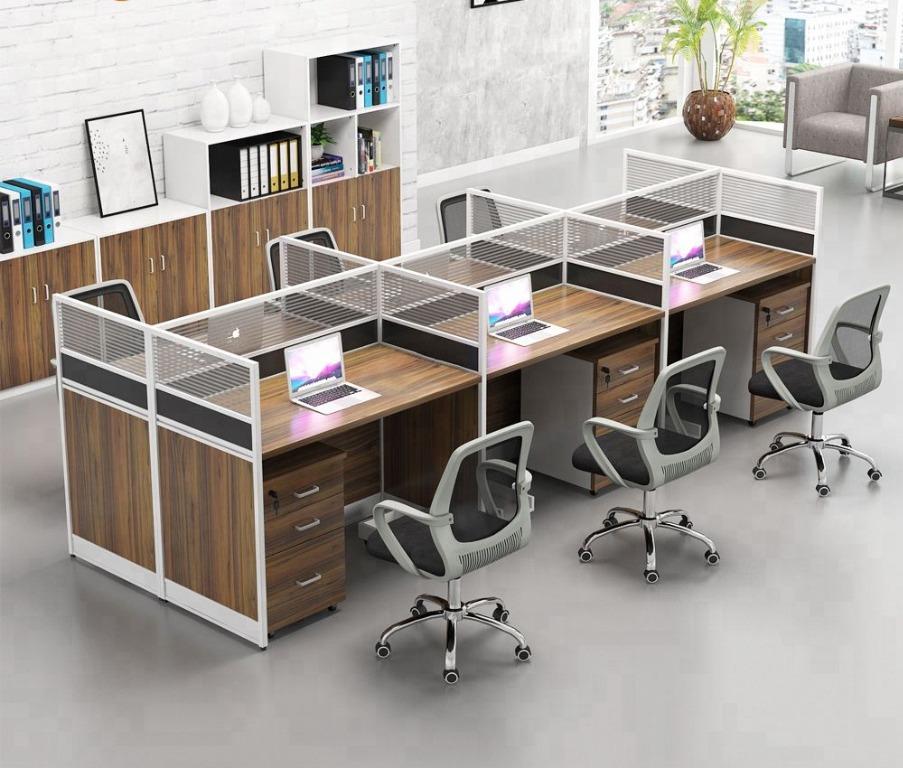 office partition workstation table, Furniture & Home Living, Office ...