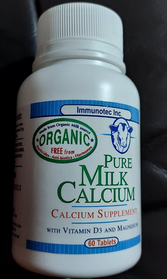 Organic pure milk calcium, Health & Nutrition, Health Supplements ...