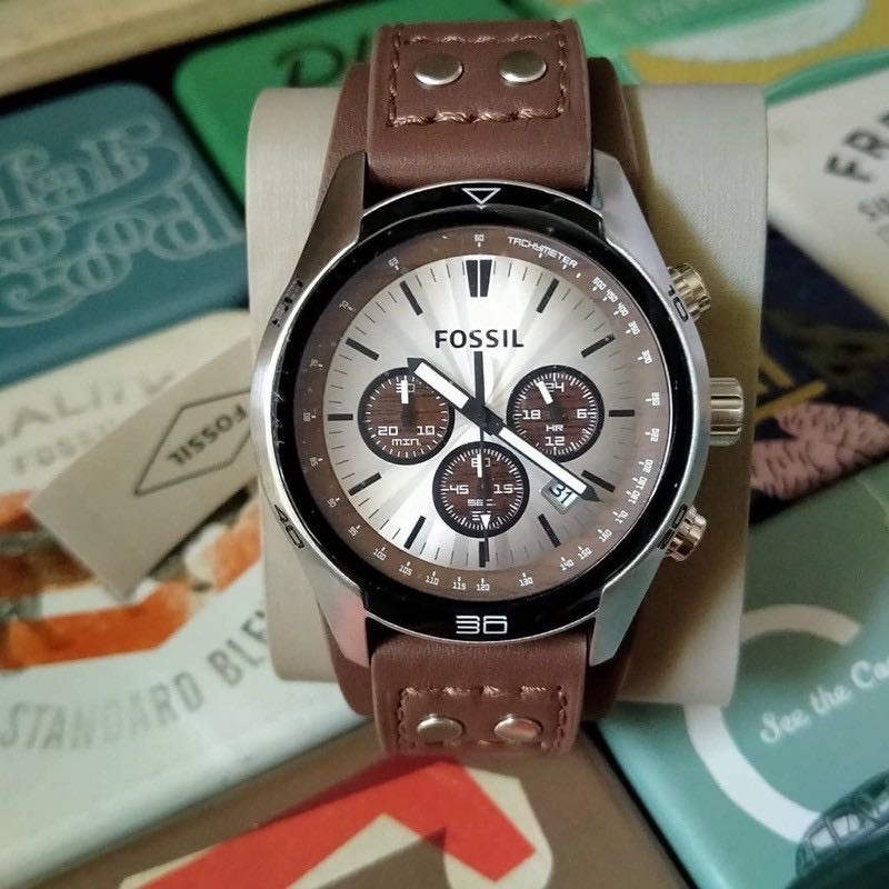Original 100% Fossil Watch Coachmen Ch2565, Fesyen Pria, Jam Tangan di ...