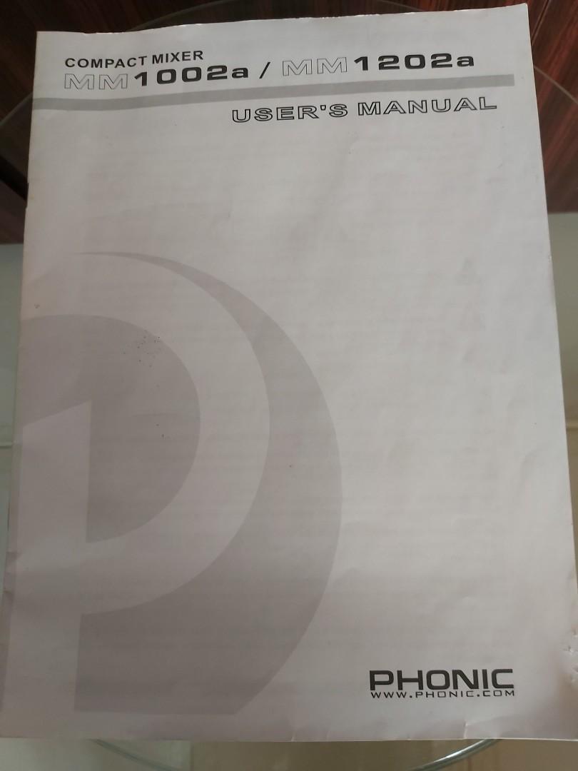 PHONICS MM1202a 12 CHANNELS AUDIO MIXER, Audio, Other Audio Equipment ...