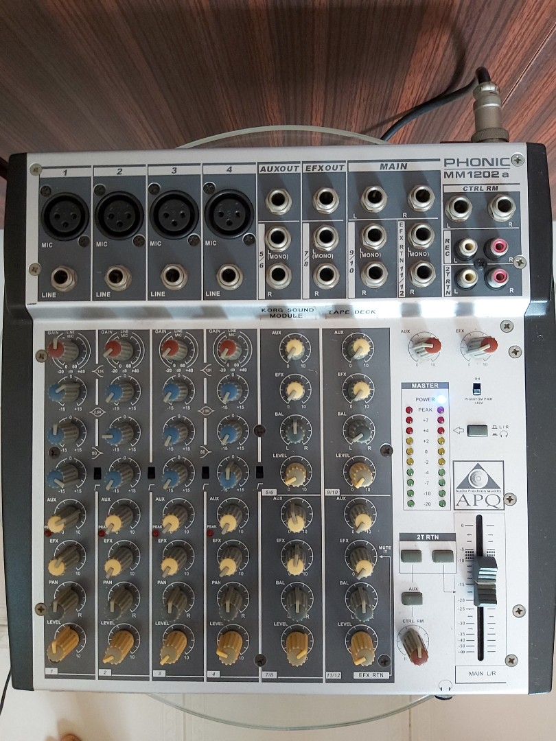 PHONICS MM1202a 12 CHANNELS AUDIO MIXER, Audio, Other Audio Equipment ...