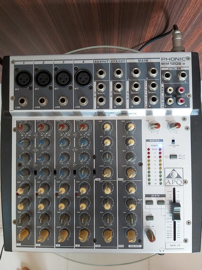 PHONICS MM1202a 12 CHANNELS AUDIO MIXER, Audio, Other Audio Equipment ...
