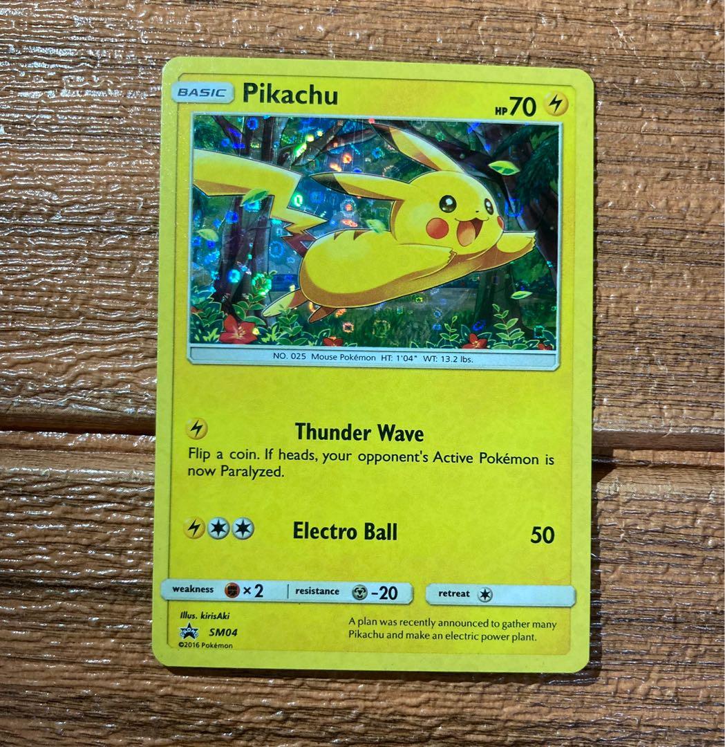 Pikachu - Vintage Rare - Sequin Holo Promo - Pokemon Cards, Hobbies ...