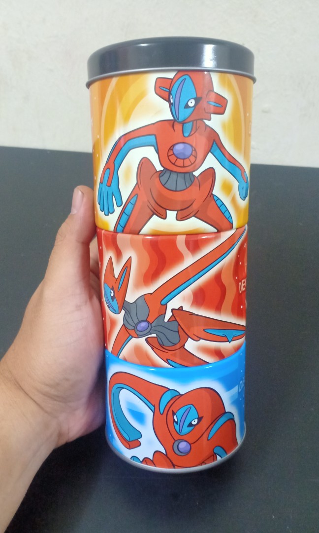 Pokemon tin container, Hobbies & Toys, Toys & Games on Carousell