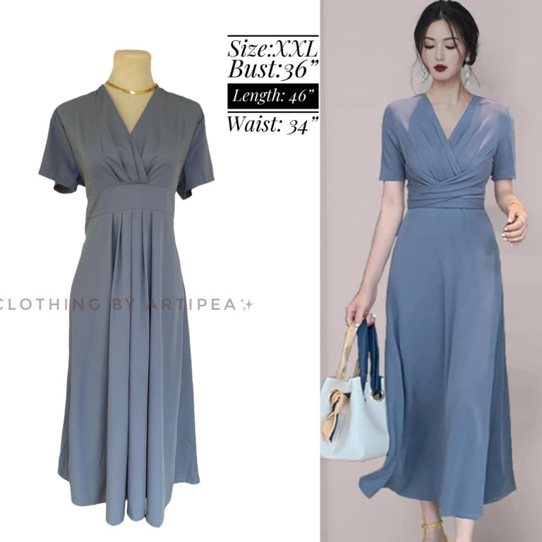 Preloved~Korean Maxi dress, Women's Fashion, Dresses & Sets, Dresses on ...