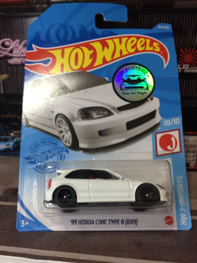 Real Riders Hot Wheels Honda Civic EK (TE37 Black wheels), Hobbies ...