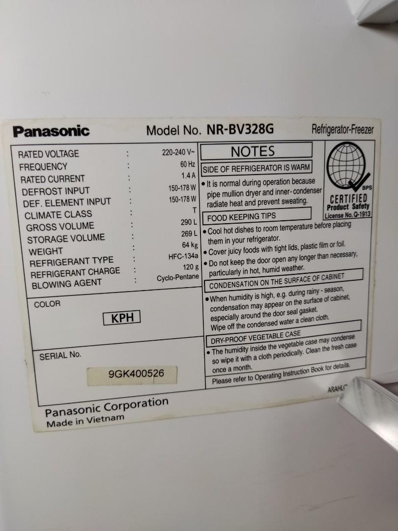 REF inverter panasonic, Furniture & Home Living, Bathroom & Kitchen ...