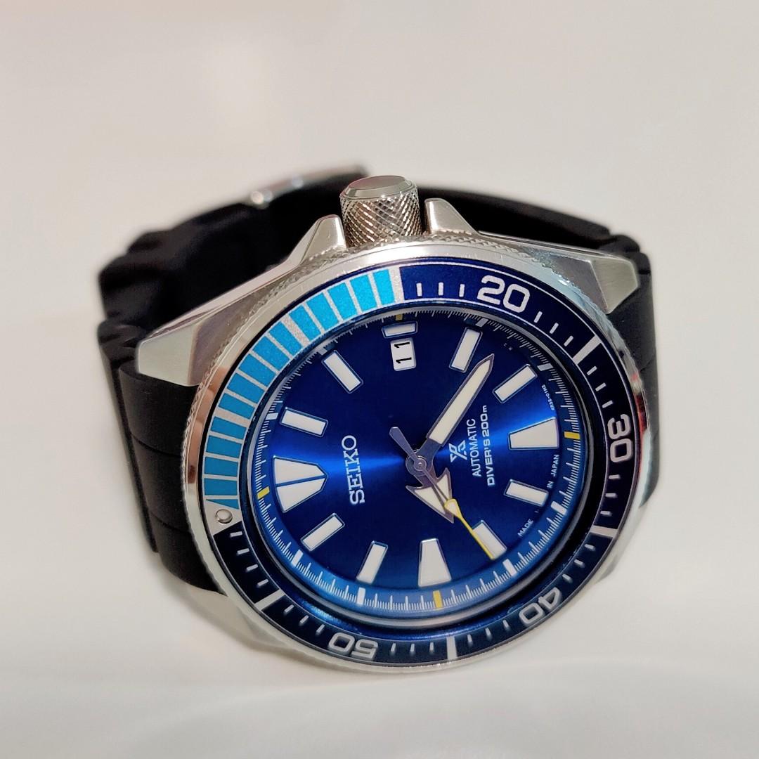 Seiko Prospex Samurai Blue Lagoon, Men's Fashion, Watches & Accessories ...