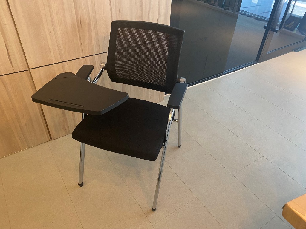 Seminar chair with writing table., Furniture & Home Living, Furniture ...