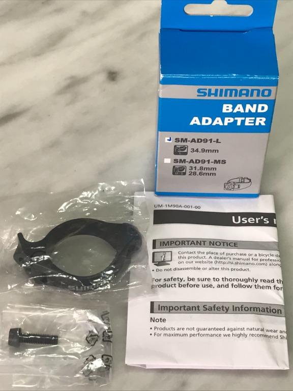 Shimano SM-AD91 Dura-Ace Di2 Clamp Band for Braze-On Adapter Front ...