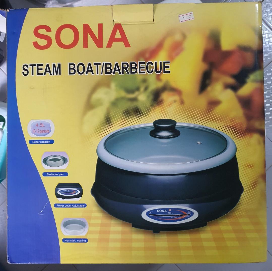 SONA 4.5L Steam boat (Model : SMRC1508) without BBQ Pan, TV & Home ...