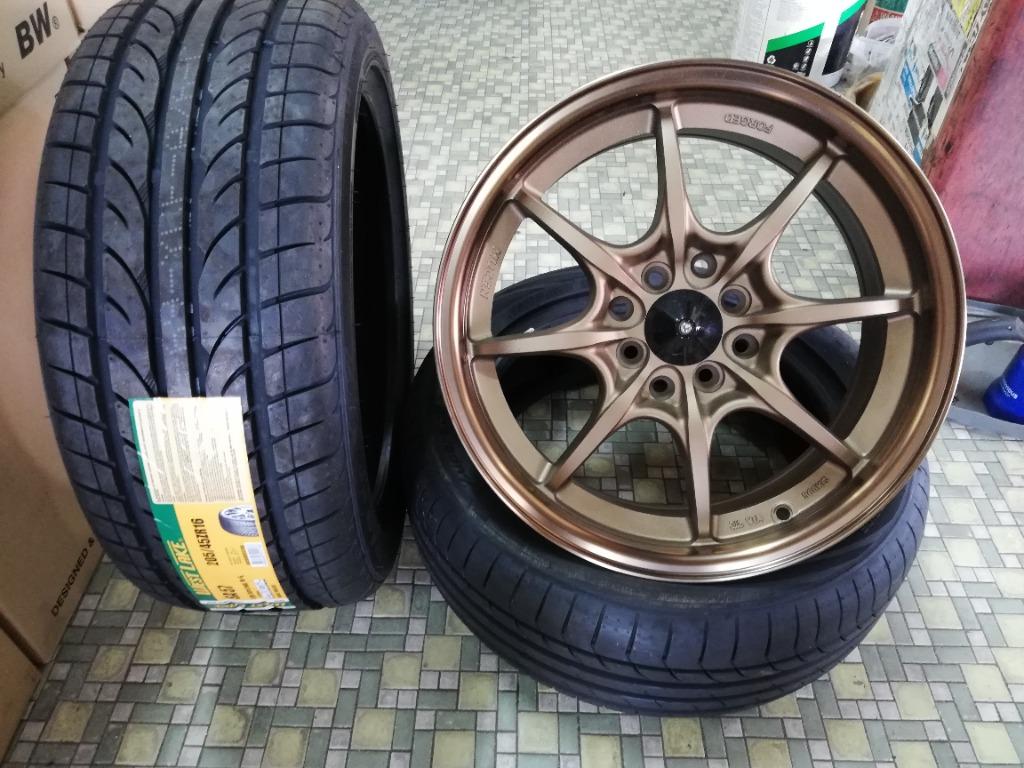 sport rim 16 mugen mf8 siap tayar baru 205/45/16, Auto Accessories on ...