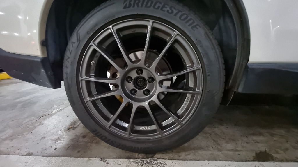SSR GTX04 18" rims with Bridgestone Alenza tyres & TPMS, Car ...
