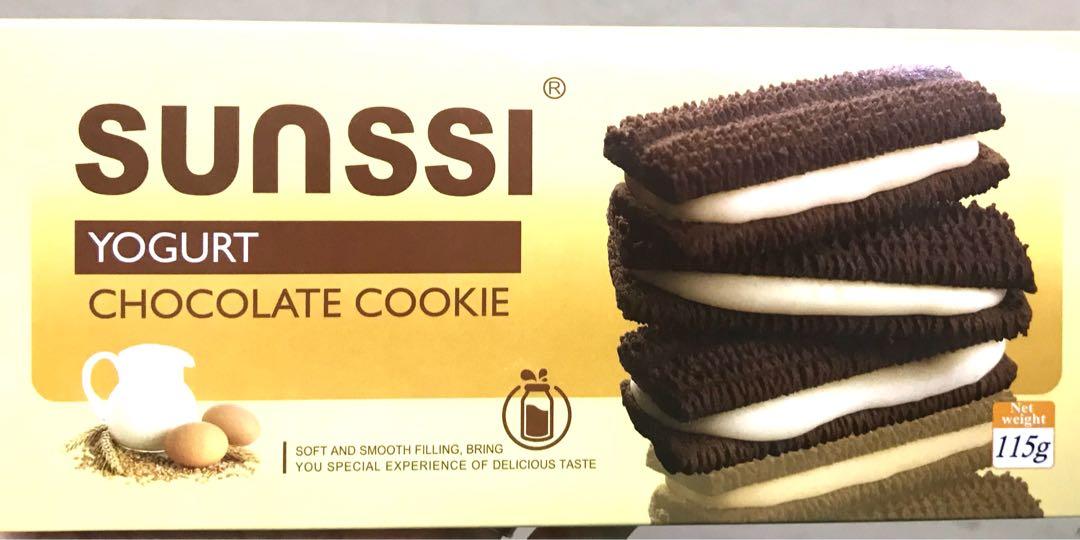 Sunssi Yogurt Chocolate Cookie 115g, Food & Drinks, Packaged & Instant ...