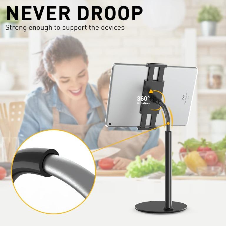 Tryone Tablet Stand, Gooseneck Tablet holder, 360 Degree Rotating Phone ...