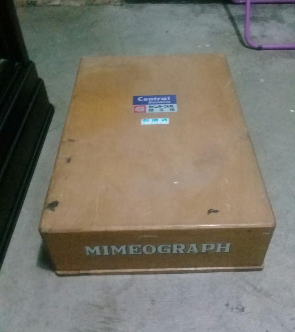Vintage Manual MIMEOGRAPH, Hobbies & Toys, Memorabilia & Collectibles ...
