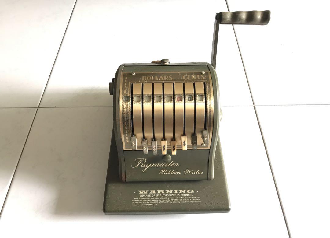 Vintage Payslip Printer/Register, Hobbies & Toys, Memorabilia ...