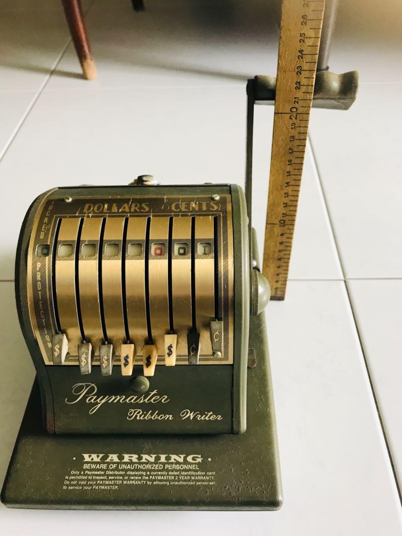Vintage Payslip Printer/Register, Hobbies & Toys, Memorabilia ...