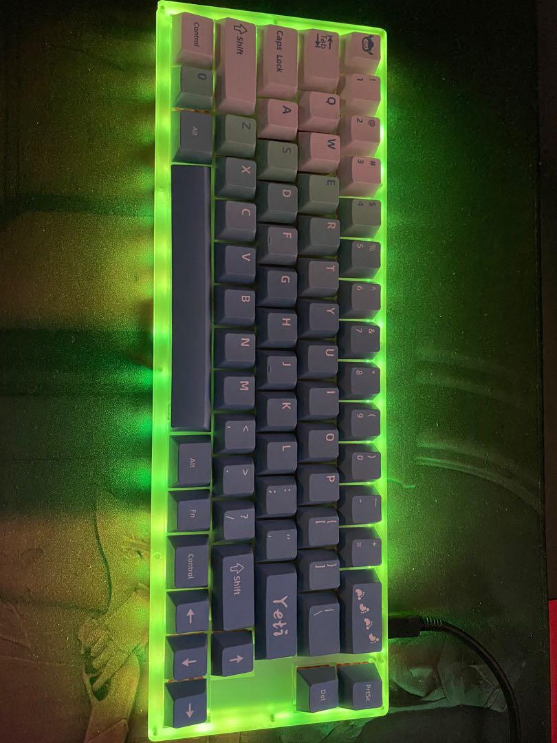 Yc66 Custom 65% acrylic keyboard, Computers & Tech, Parts & Accessories ...