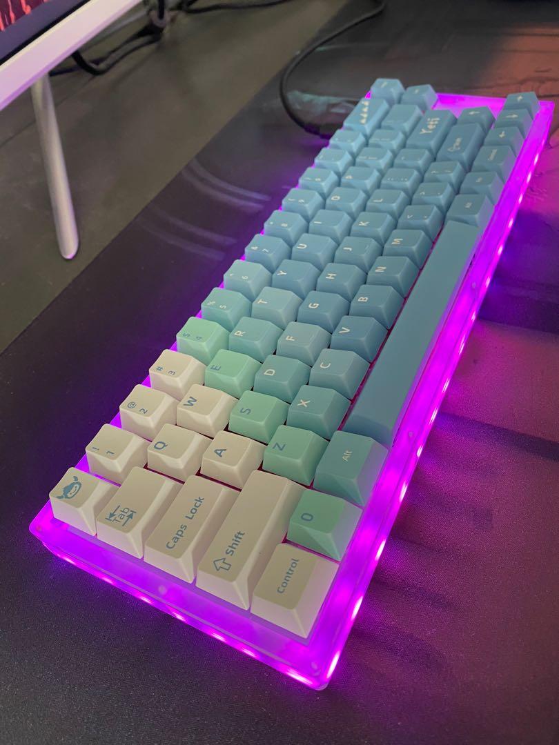 Yc66 Custom 65% acrylic keyboard, Computers & Tech, Parts & Accessories ...