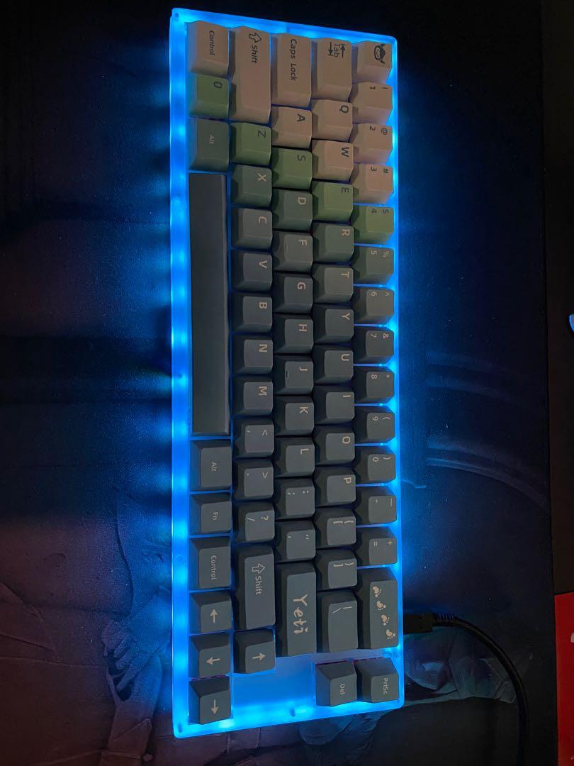 Yc66 Custom 65% acrylic keyboard, Computers & Tech, Parts & Accessories ...