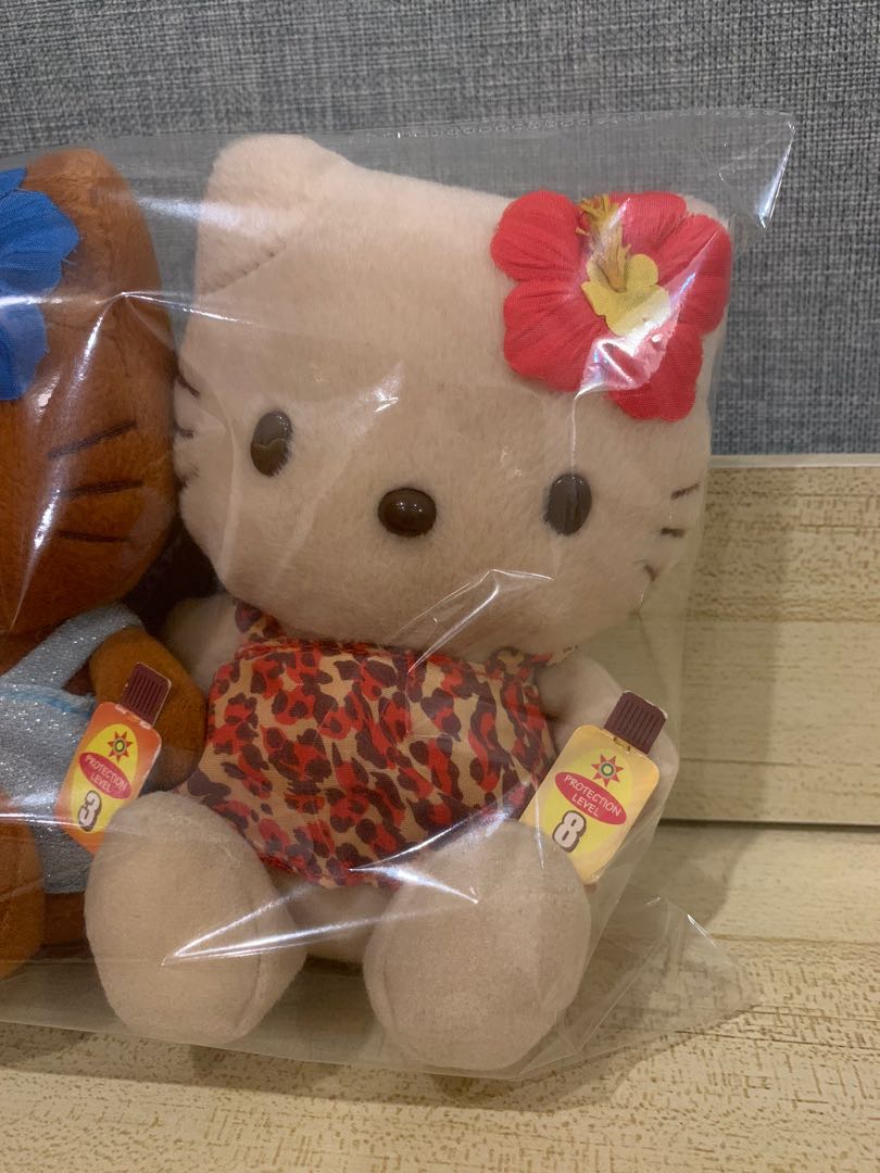 2002 Light Tan Hello Kitty with Sunscreen Plush on Carousell