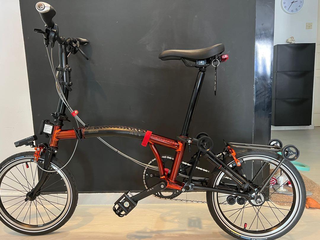 2 weeks old Brompton C Line Explorer Black Edition Flame Lacquer ...
