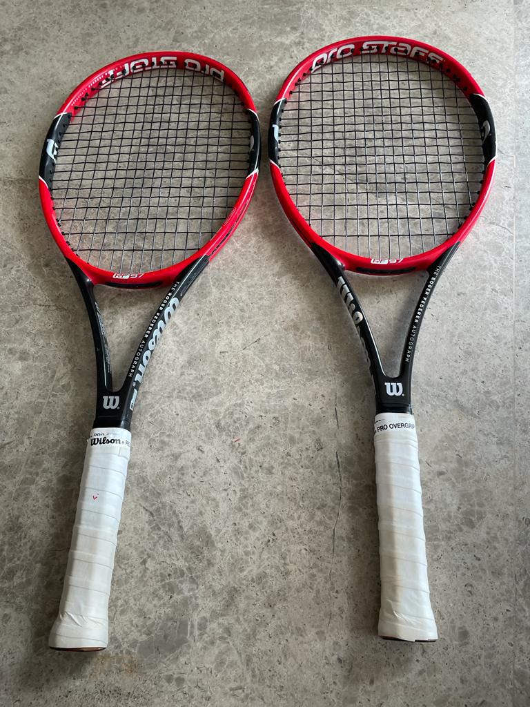 2x Wilson Pro Staff RF97 Roger Federer Autograph, Sports Equipment ...