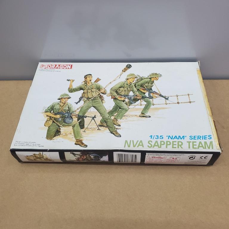 全新絕版 Dragon 威龍 3308 (2005年)-1/35-NVA工兵隊 - '南'系列 / NVA Sapper Team ...