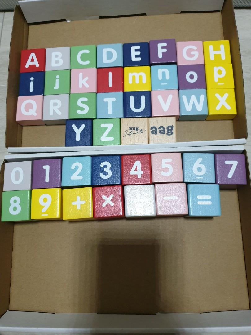 AAG wooden building blocks toys montessori, Hobbies & Toys, Toys ...